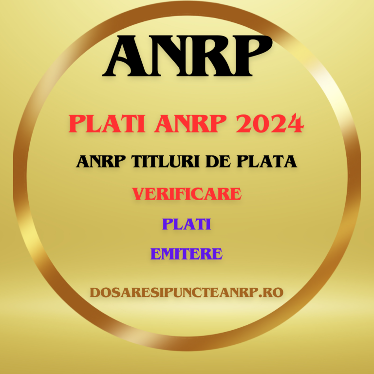 ANRP Titluri de Plata 2024 - Plati ANRP 2024 - CUMPĂR DOSARE ȘI PUNCTE ANRP
